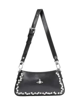 VIVIENNE WESTWOOD Tasha Shoulder Bag With Stud Embellishments - Black