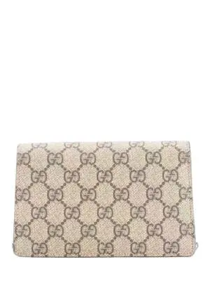 Gucci Dionysus Gg Coated Canvas Super Mini Crossbody Bag - Brown