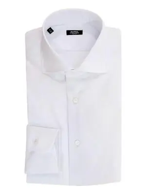 BARBA NAPOLI Spread-collar Button-up Shirt - White