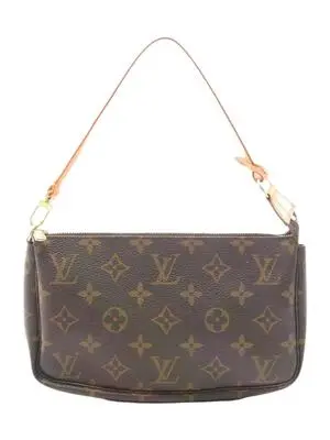 LOUIS VUITTON Monogram Pochette Accessoires Handbag - Brown