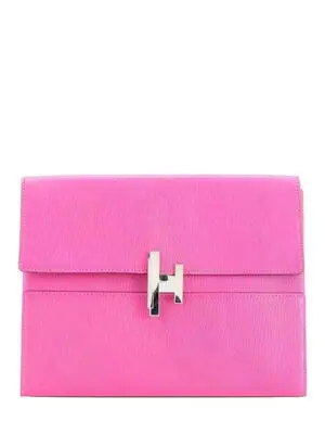 Hermès Cinhetic Chevre Mysore Clutch Bag - Pink