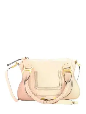 Chloé Marcie Leather Small Satchel - Pink