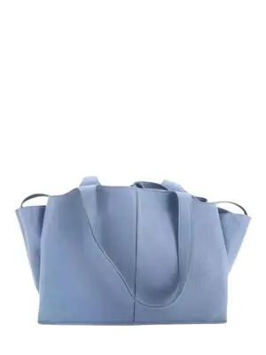 Celine Tri-fold Grained Calfskin Shoulder Bag - Blue