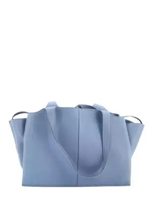 Celine Celine Tri-Fold Grained Calfskin Small Shoulder Bag Blue