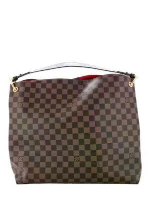 LOUIS VUITTON Damier Mm Hobo Bag - Brown