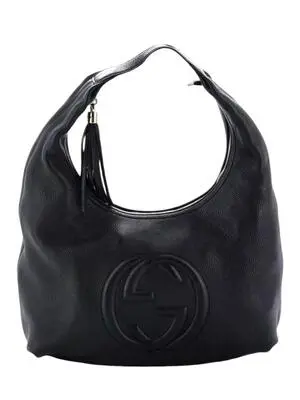 Gucci Soho Leather Hobo Bag - Black