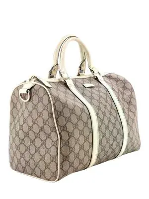 Gucci Joy Boston Bag Gg Coated Canvas Medium Satchel - Neutrals