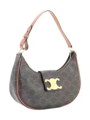 Celine Ava Triomphe Shoulder Bag - Brown