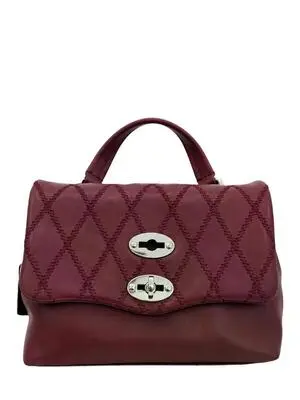 ZANELLATO Baby Postina Tote Bag With Stud Embellishments - Red
