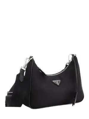 Prada Re-edition 2005 Shoulder Bag Tessuto - Black