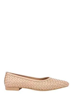 SERGIO MORETTI FIRENZE Woven Leather Ballet Flats - Neutrals