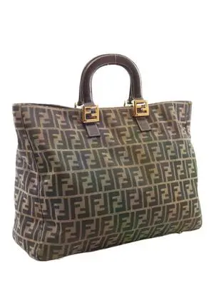 Fendi 2010s Zucca Tote Bag - Brown