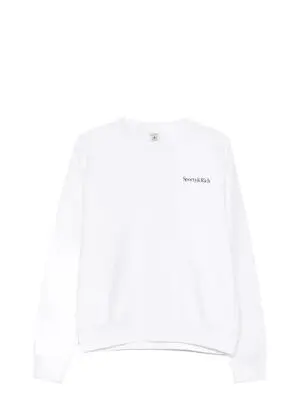 Sporty & Rich Play Tennis Logo-print Sweatshirt - White