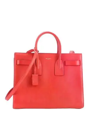 Saint Laurent Saint Laurent Sac De Jour NM Bag Leather Small Tote Bag Red