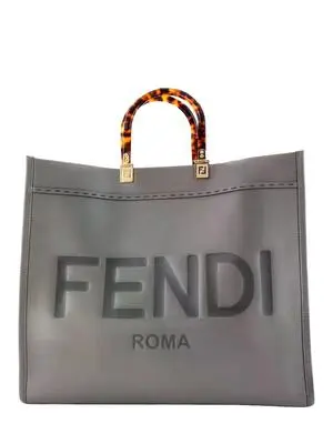 Fendi Sunshine Shopper Large Tote Bag - Green