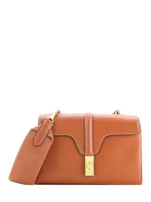 Celine Celine Soft 16 Bag Smooth Calfskin Shoulder Bag Brown
