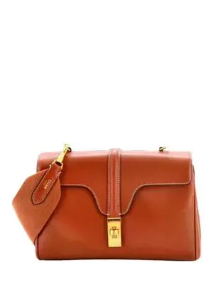 Celine Soft 16 Bag Smooth Calfskin Shoulder Bag - Brown