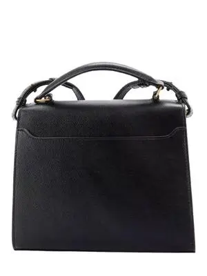 Saint Laurent Saint Laurent Cassandra Leather Mini Shoulder Bag Black