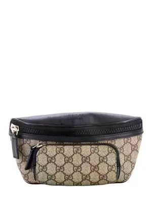Gucci Eden Waist Bag Gg Coated Canvas Medium Belt Bag - Brown