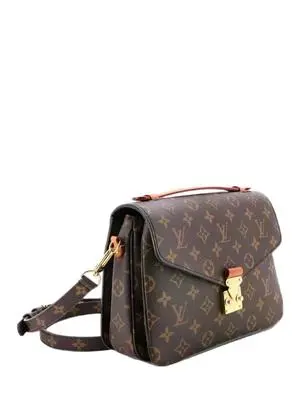 LOUIS VUITTON Monogram Canvas Pochette Metis Crossbody Bag - Brown