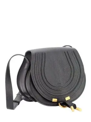 Chloé Marcie Leather Mini Crossbody Bag - Black