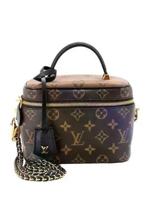 LOUIS VUITTON Reverse Monogram Canvas Pm Vanity Satchel - Brown