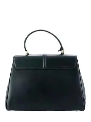 Celine Smooth Calfskin 16 Top Handle Bag - Green
