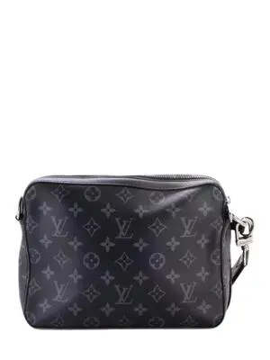 LOUIS VUITTON Trio Messenger Bag Reverse Monogram Eclipse Canvas Crossbody Bag - Black