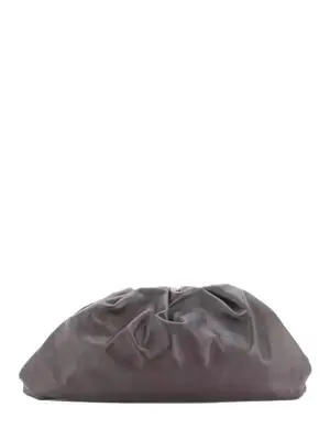 Bottega Veneta Bottega Veneta The Pouch Leather Clutch Bag Brown