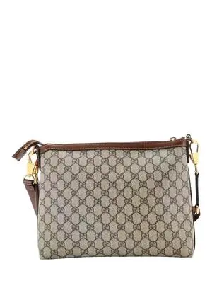 Gucci Gg Coated Canvas Medium Messenger Bag - Brown