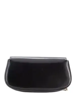 Gucci Bamboo Night Chain Leather Small Clutch Bag - Black