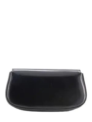 Gucci Bamboo Night Chain Leather Small Clutch Bag - Black