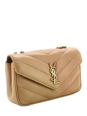 Saint Laurent Loulou Nm Shoulder Bag - Neutrals