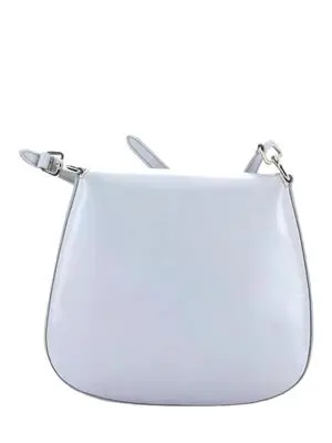 Prada Prada Cleo Flap Spazzolato Leather Mini Shoulder Bag Metallic