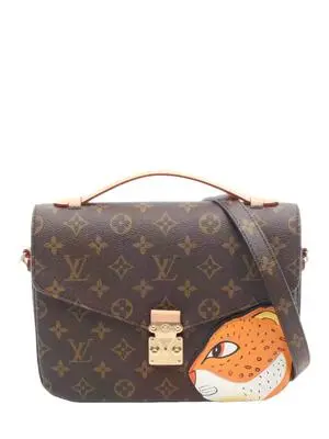 LOUIS VUITTON 2021 Metis Pochette Monogram Tiger Head Handbag - Brown