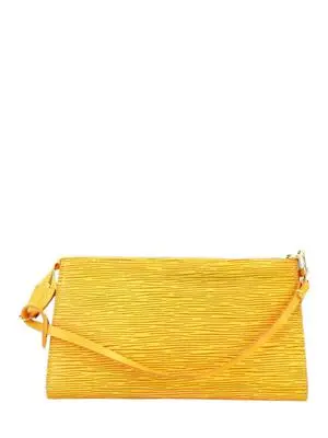 LOUIS VUITTON Louis Vuitton Pochette Accessoires Epi Leather Clutch Bag Orange