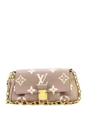 LOUIS VUITTON Favorite Nm Monogram Empreinte Giant Shoulder Bag - Neutrals