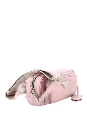 Prada Multipocket Nappa Antique Shoulder Bag - Pink