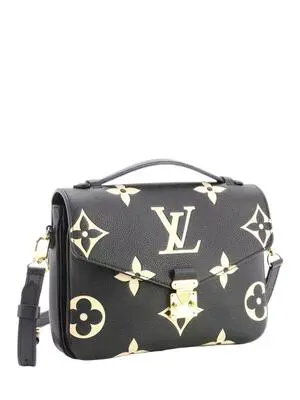 LOUIS VUITTON Pochette Métis Monogram Empreinte Giant Crossbody Bag - Black