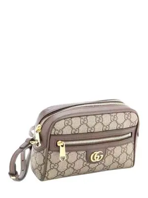 Gucci Ophidia Shoulder Bag Nm Gg Coated Canvas Mini Crossbody Bag - Brown