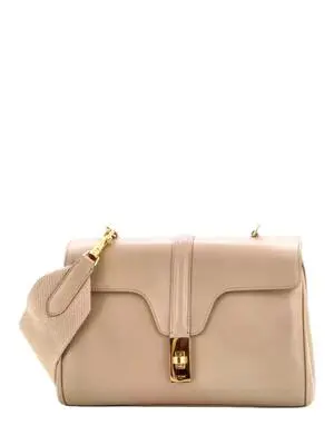 Celine Soft 16 Bag Smooth Calfskin Shoulder Bag - Neutrals
