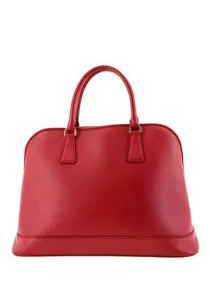 Prada Open Promenade Saffiano Leather Tote Bag - Red