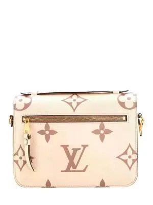 LOUIS VUITTON Louis Vuitton Pochette Métis Monogram Empreinte Giant Crossbody Bag Brown
