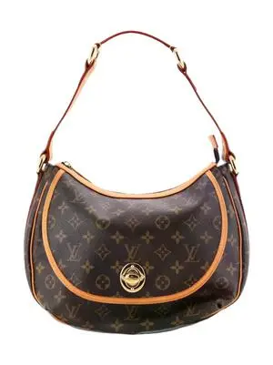 LOUIS VUITTON Monogram Canvas Shoulder Bag - Brown