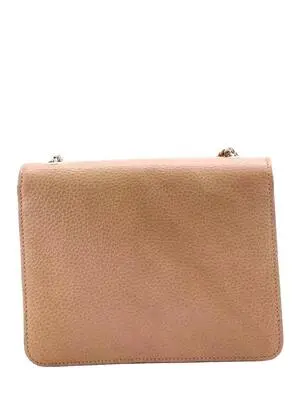 Gucci Gucci Interlocking Leather Shoulder Bag Neutrals