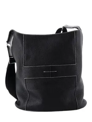 Hermès Sac Good News Bag Leather Gm Crossbody Bag - Black