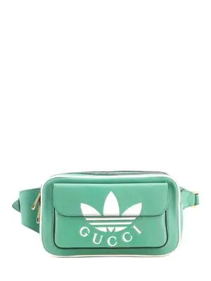 Gucci X Adidas Zip Leather Belt Bag - Green