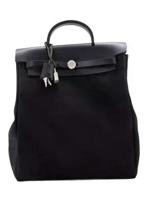 Hermès Herbag A Dos Toile Backpack - Black