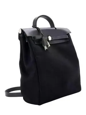 Hermès Herbag A Dos Toile Backpack - Black
