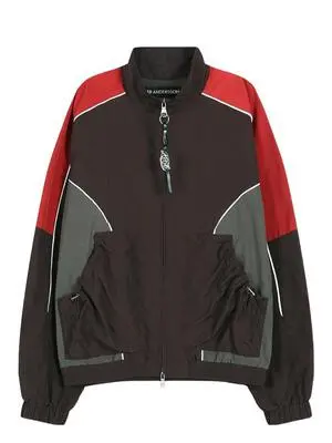 Andersson Bell Color-blocked Zip-up Jacket - Red/brown